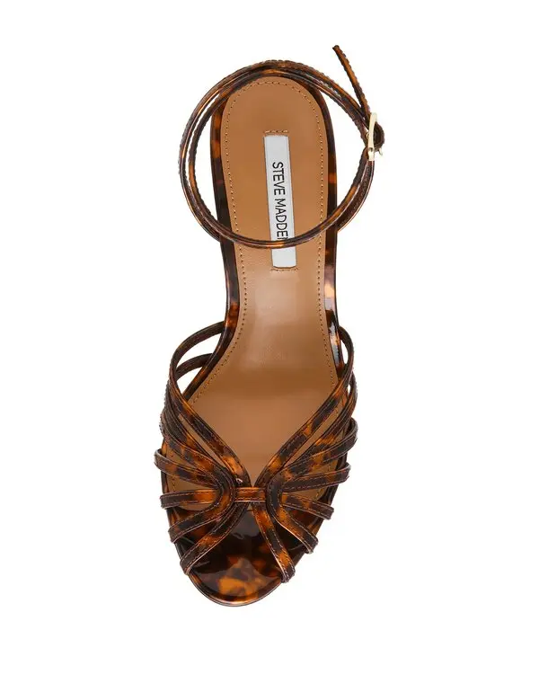 Steve Madden Mizuna Printed Suede Stiletto Sandals