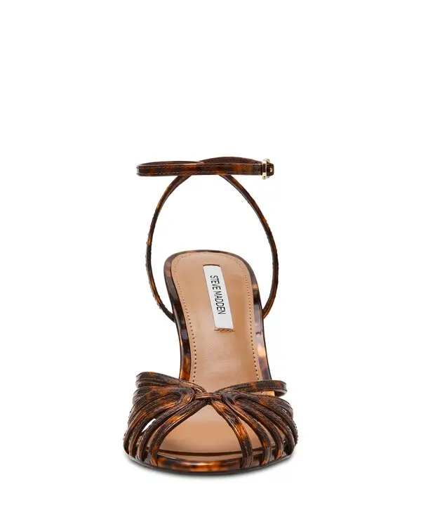 Steve Madden Mizuna Printed Suede Stiletto Sandals