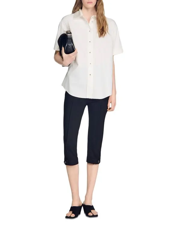 Sandro Pleated Back Shirt