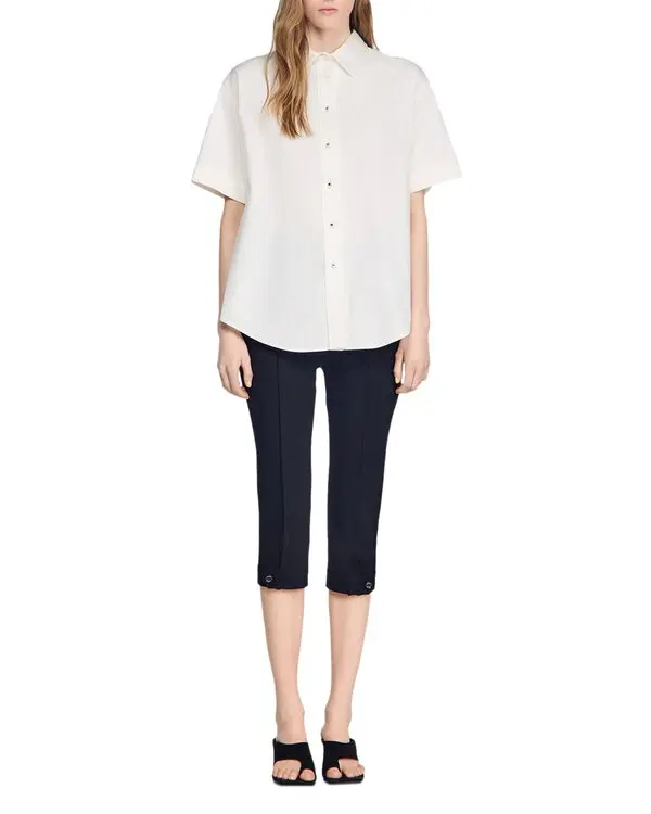 Sandro Pleated Back Shirt