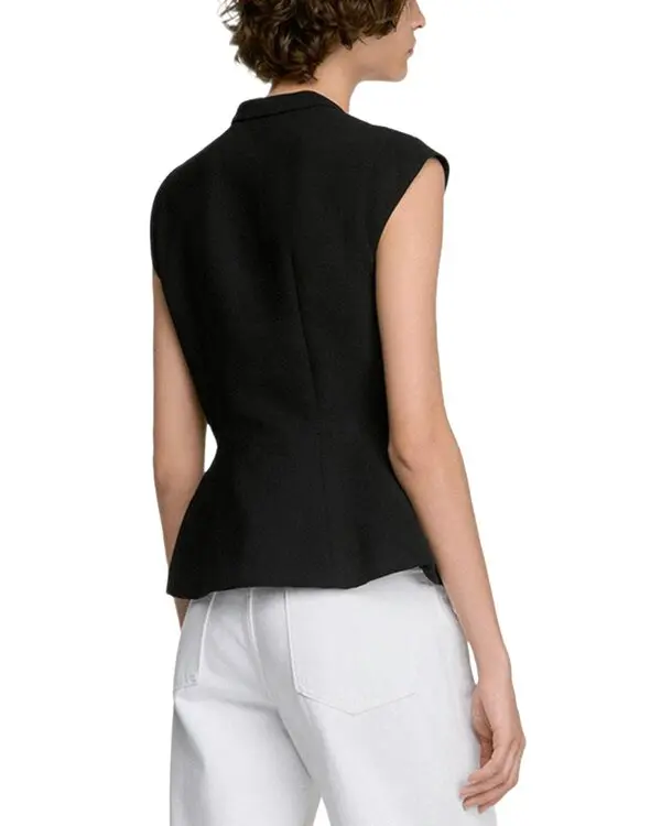 Sandro Britty Peplum Top