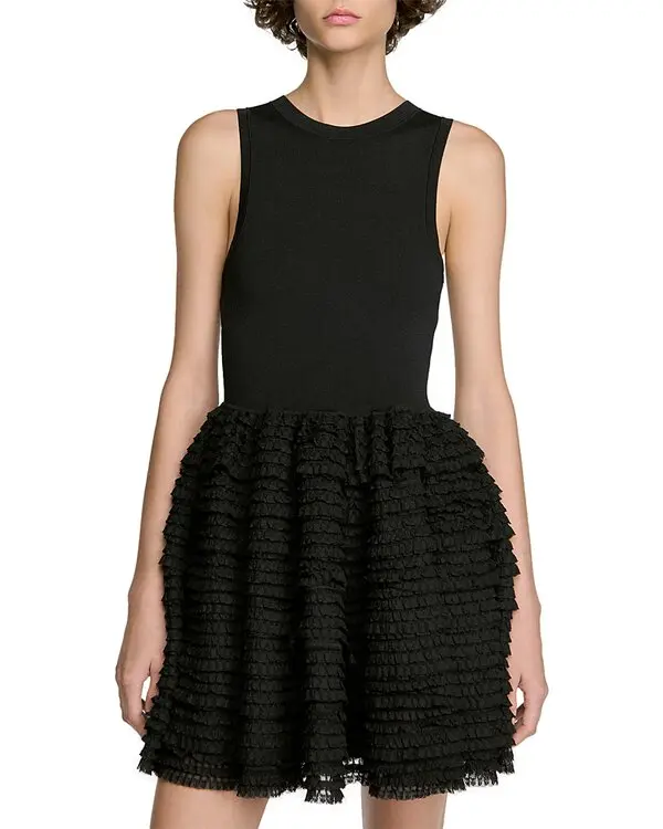 Sandro Dua Ruffled Mini Dress
