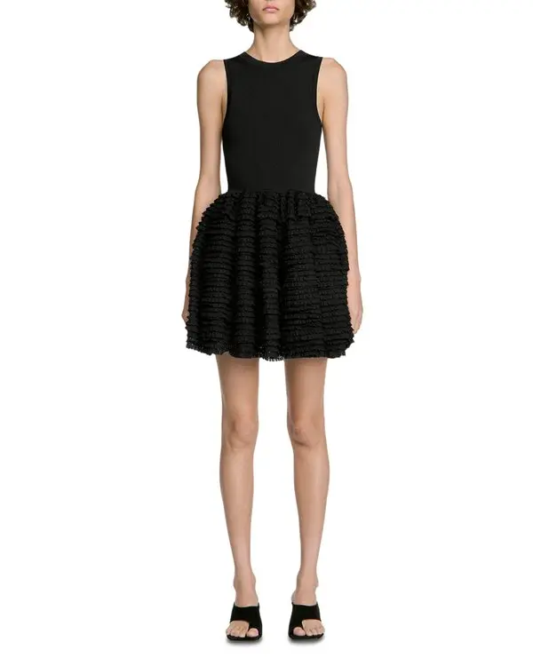 Sandro Dua Ruffled Mini Dress