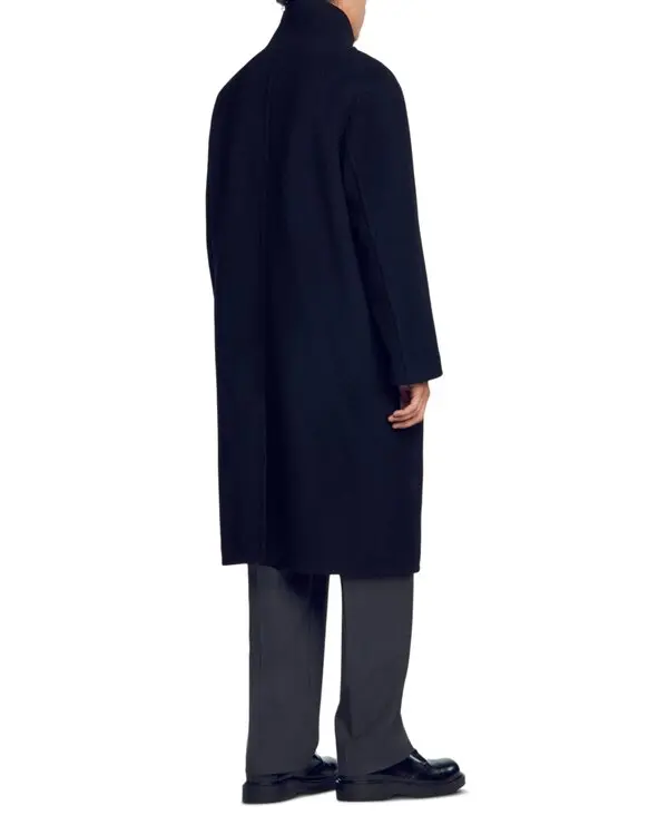 Sandro Owen Wool Blend Long Coat
