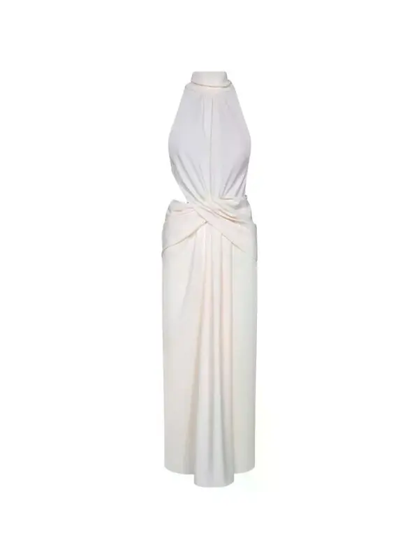 Johanna Ortiz Retro Drape Maxi Dress