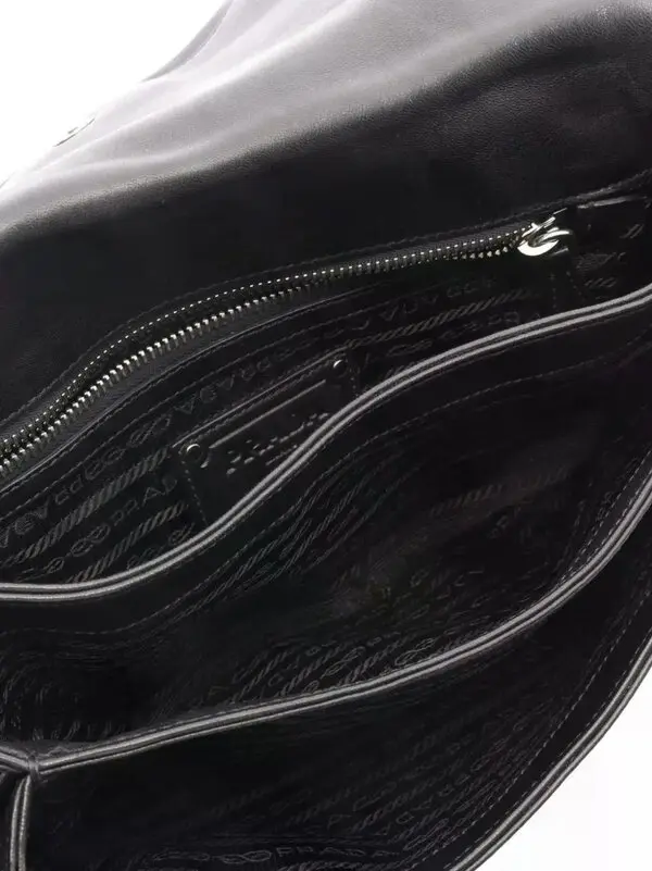Prada Leather Frill Chain Shoulder Bag
