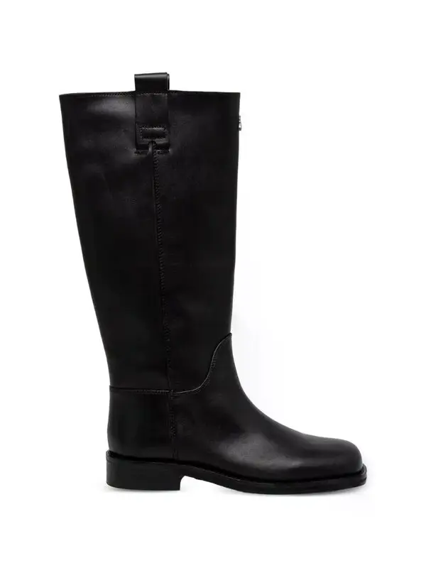 Patrizia Pepe Logo-plaque Leather Boots
