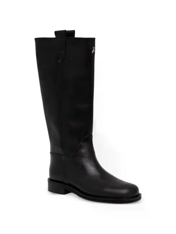 Patrizia Pepe Logo-plaque Leather Boots