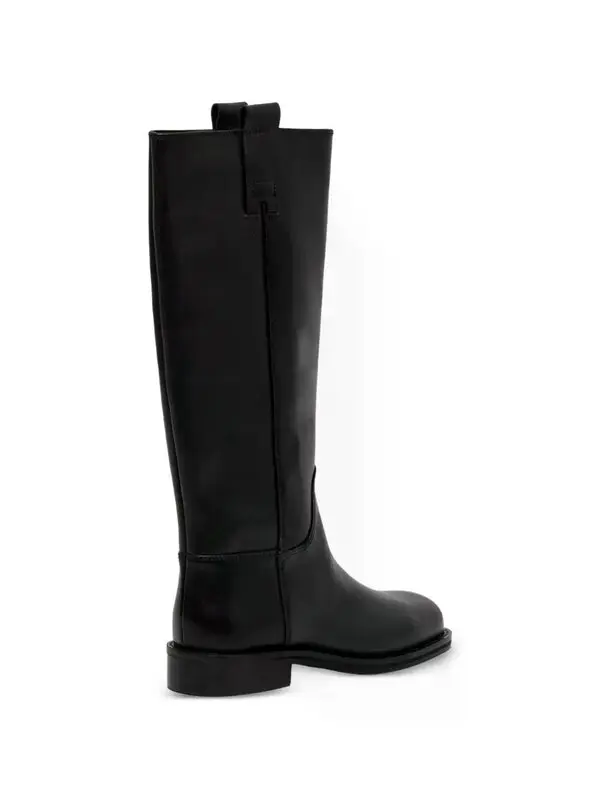 Patrizia Pepe Logo-plaque Leather Boots