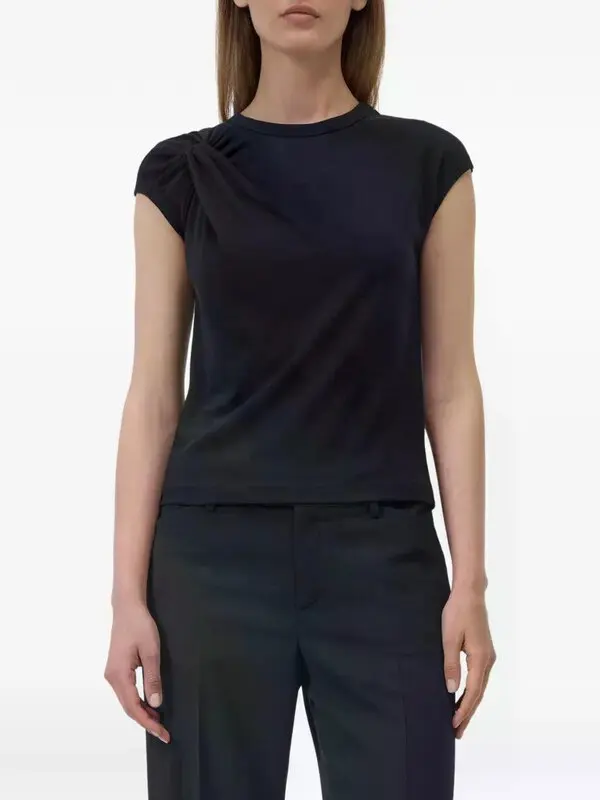 Closed Knotted Detail T-shirt