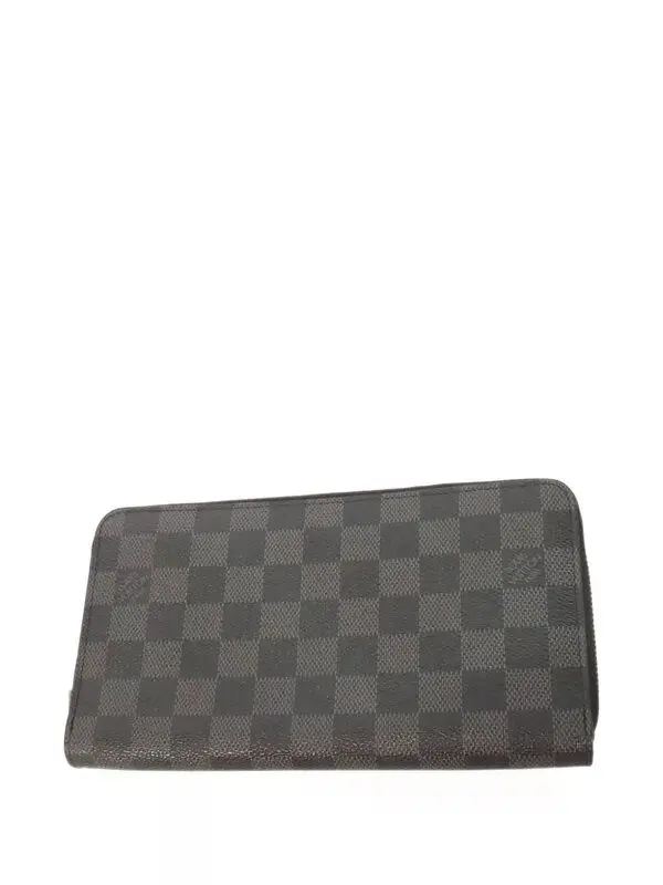LOUIS VUITTON 2011 Damier Graphite Zippy Organizer Wallet Long Wallets
