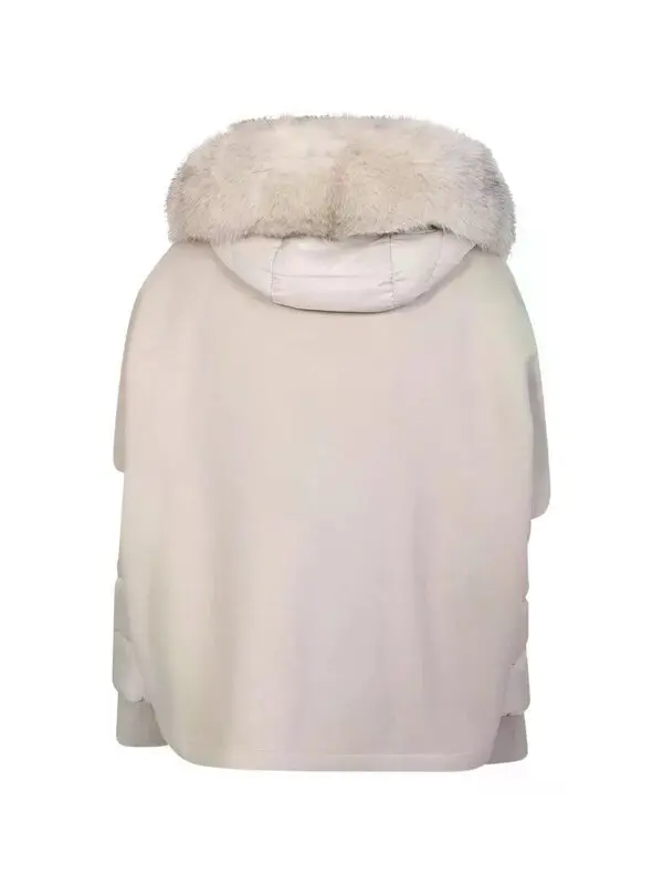 MOORER Pegaso Hooded Jacket With Fur Trim