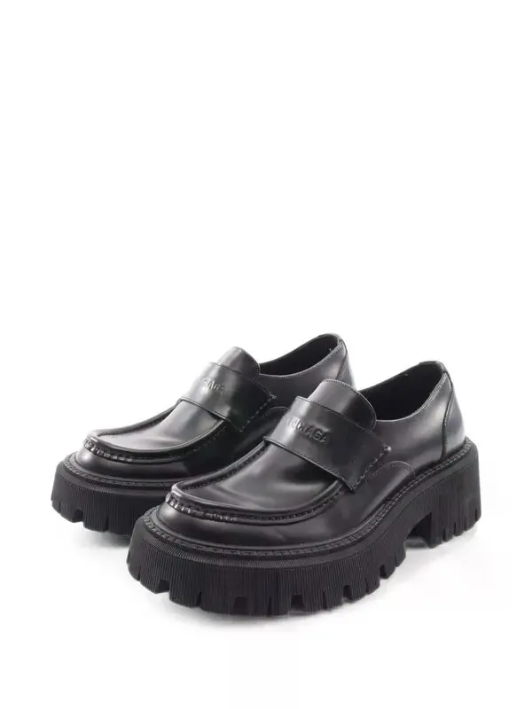 Balenciaga Leather Tractor Loafers