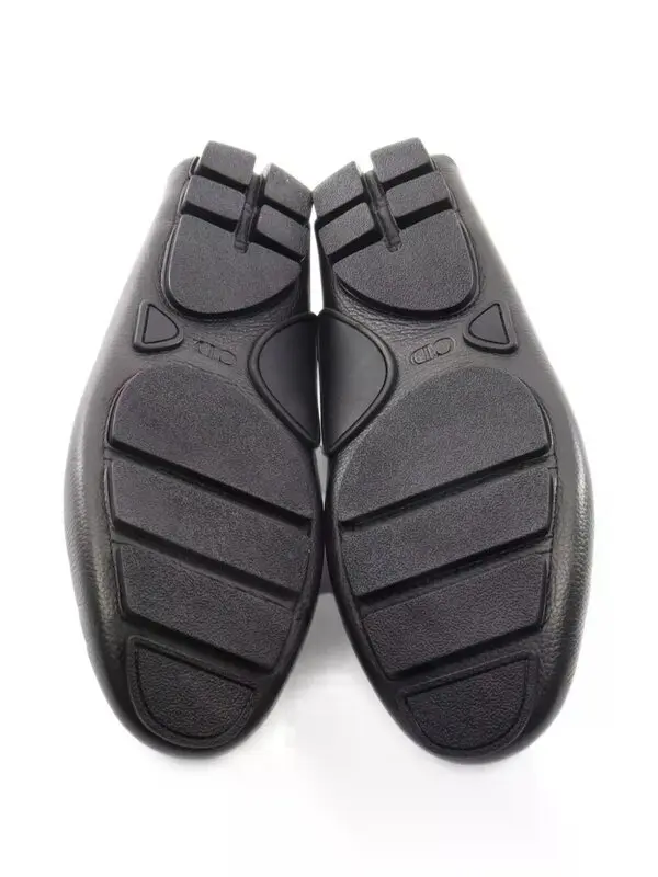 Dior Leather Cd Logo Loafers