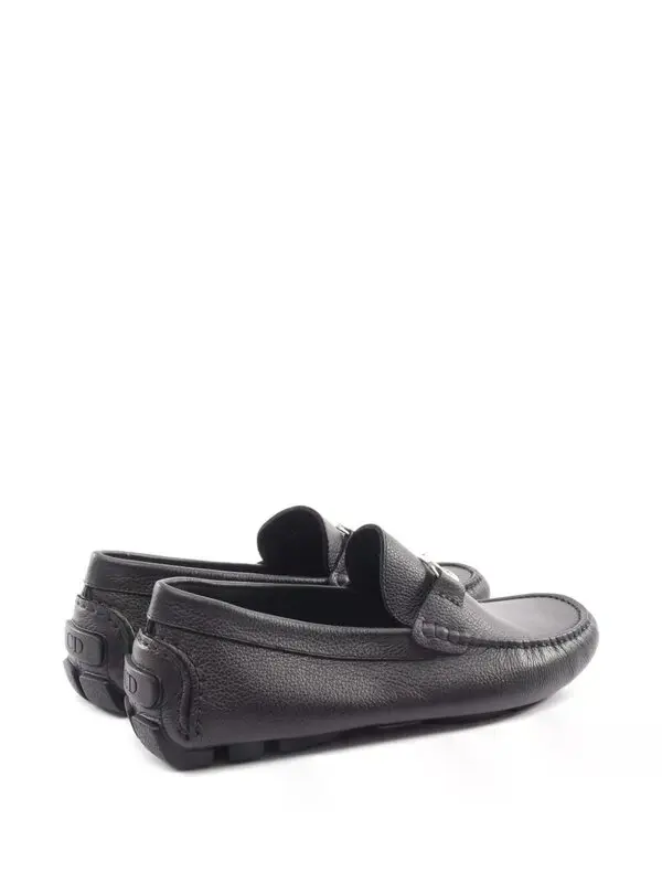 Dior Leather Cd Logo Loafers