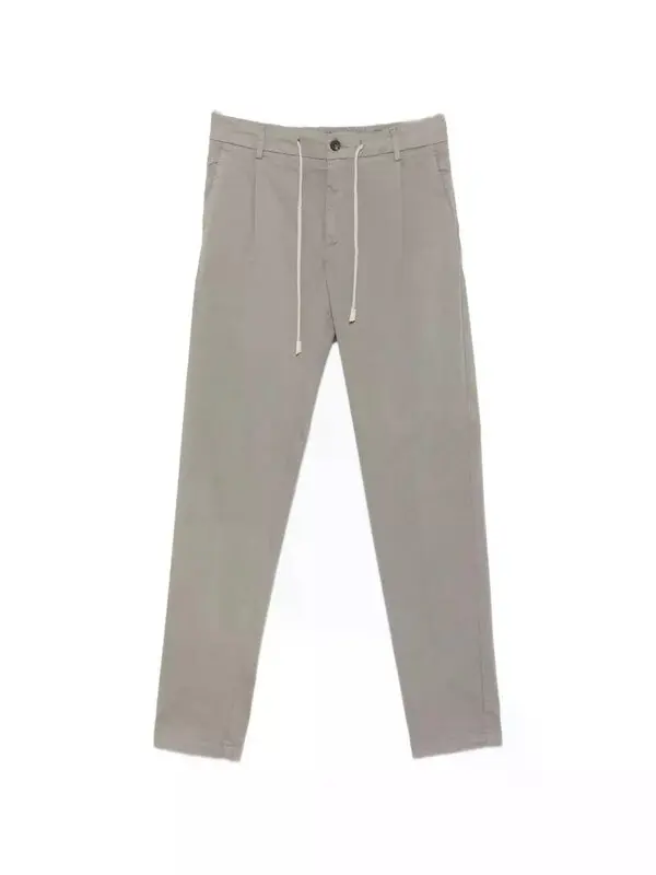 Eleventy Drawstring-waist Pleated Trousers