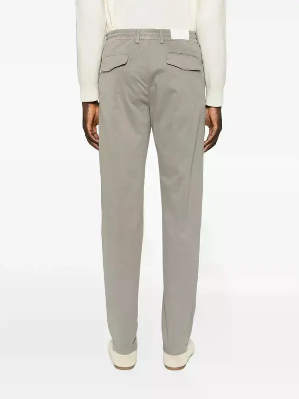 Eleventy Drawstring-waist Pleated Trousers