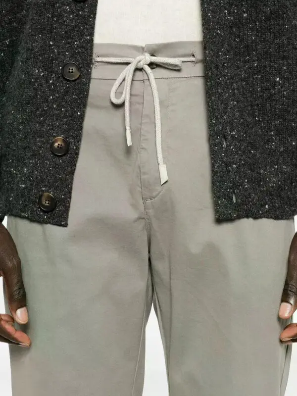 Eleventy Drawstring-waist Pleated Trousers