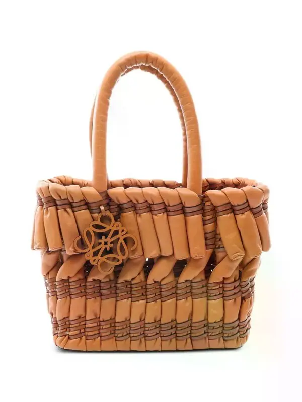 Loewe 2010 Tubular Basket Tote Bag - Brown