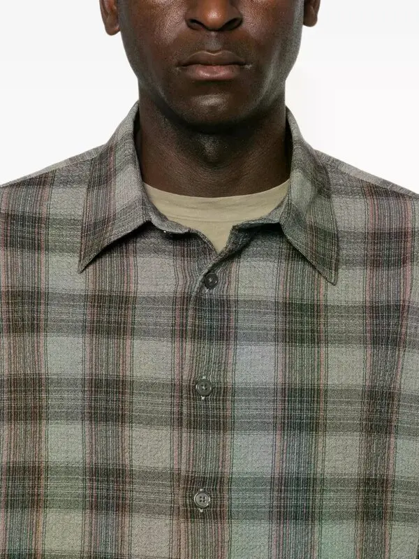 SUNFLOWER Studio Checked-pattern Shirt