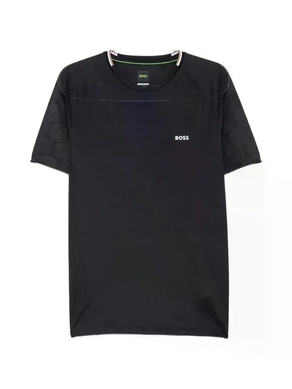 BOSS Logo-print Raglan-sleeve T-shirt