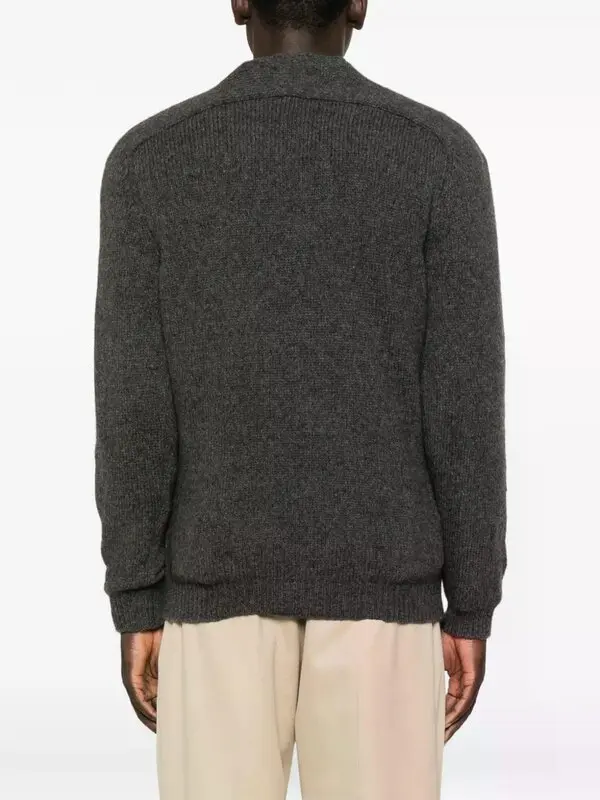 SCAGLIONE Ribbed-knit Raglan-sleeve Sweater