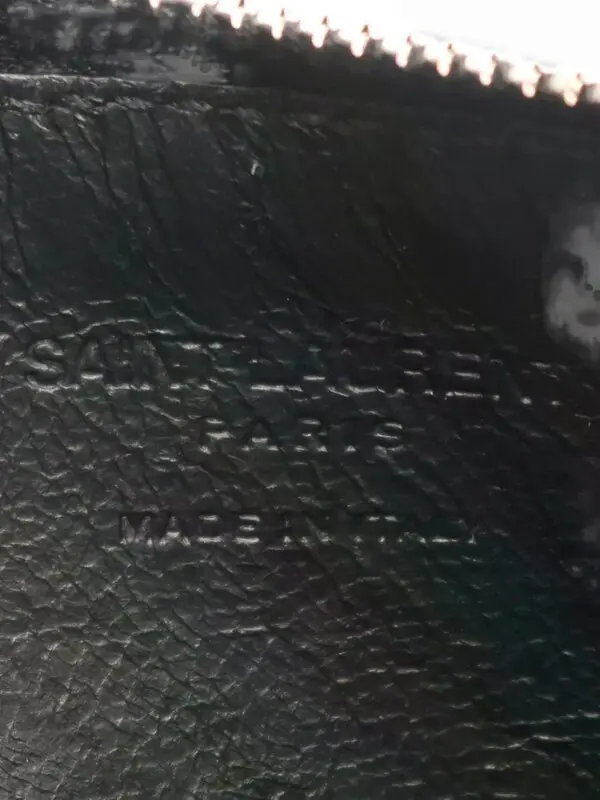 Saint Laurent 2000s Fragment Zip-up Card Case - Black