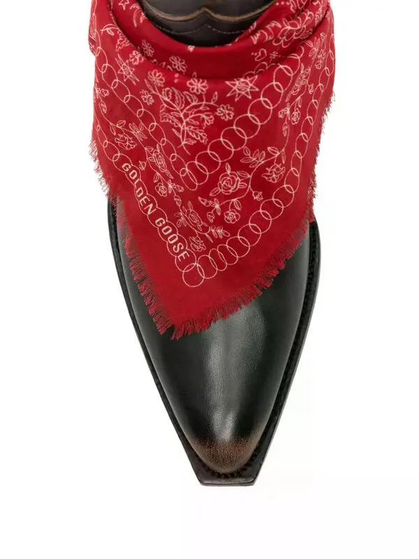 GOLDEN GOOSE Debby Pointed-toe Boots - Black