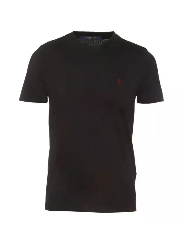 LOUIS VUITTON Embroidered-logo Crew-neck T-shirt