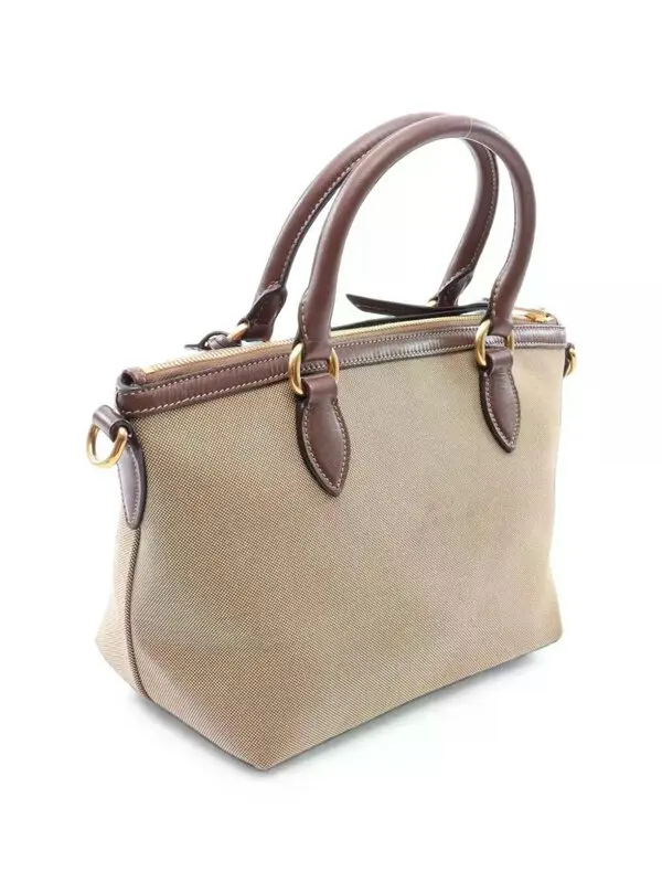 Prada 2010s Logo Jacquard Tote Bag