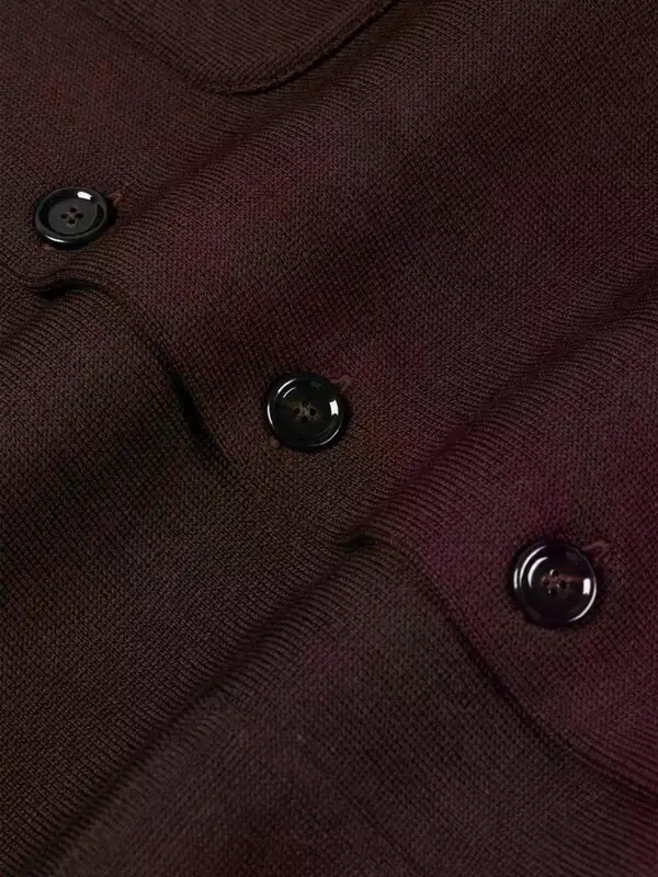 LARDINI Button-up Knitted Jacket