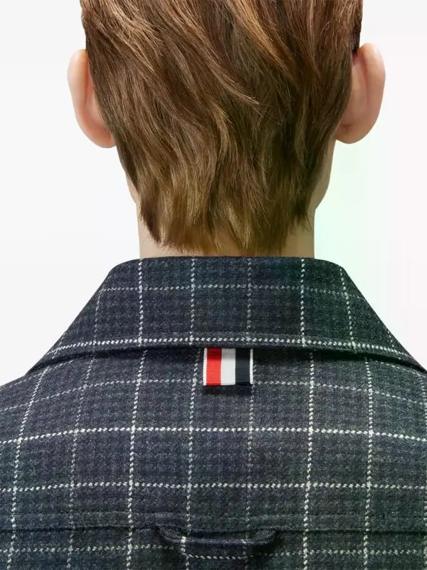 Thom Browne Windowpane Houndstooth Tweed Jacket