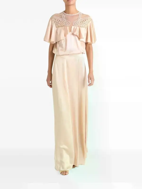 TEMPERLEY LONDON Amerie Pleated Maxi Skirt