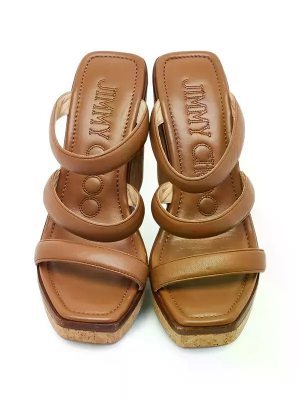 JIMMY CHOO Athena Cork Wedge Sandals