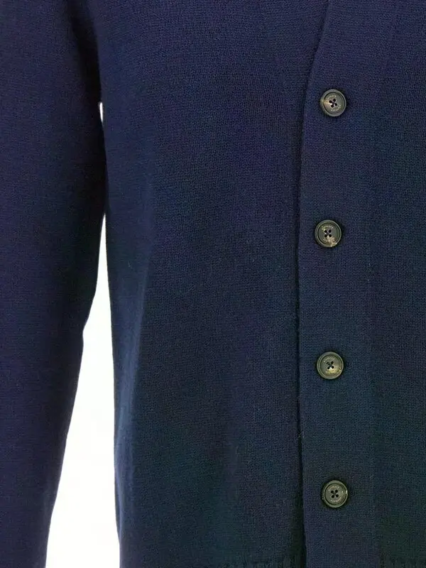 Eleventy Ribbed-trim Button-up Cardigan
