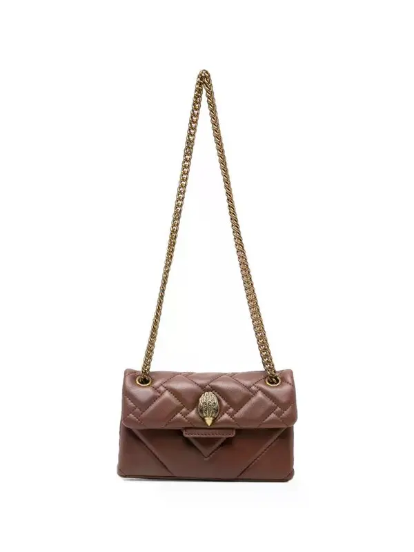 Kurt Geiger Kensington Quilted Leather Shoulder Bag - Brown