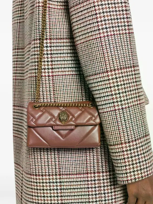 Kurt Geiger Kensington Quilted Leather Shoulder Bag - Brown