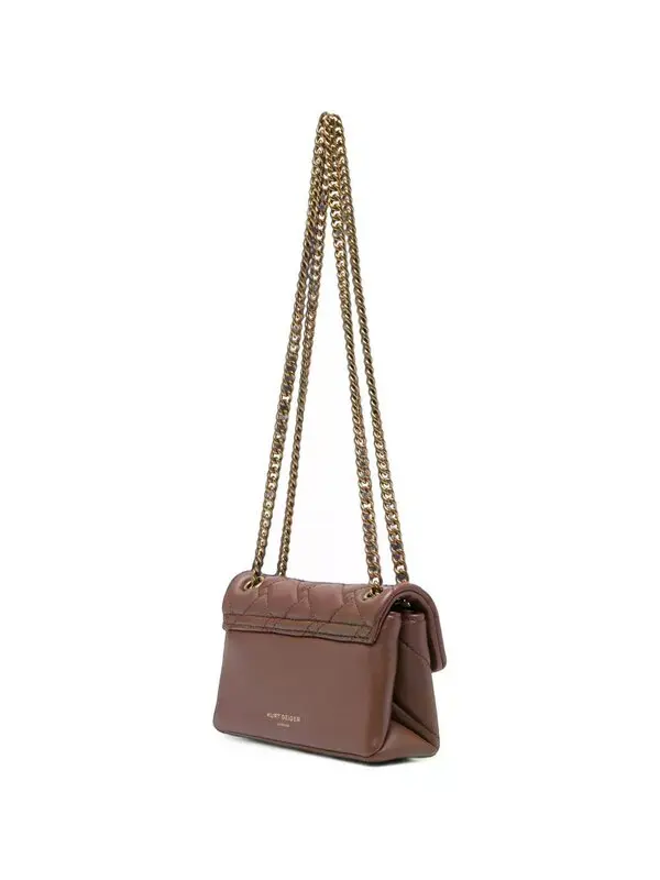 Kurt Geiger Kensington Quilted Leather Shoulder Bag - Brown