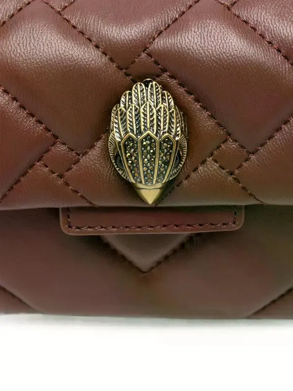 Kurt Geiger Kensington Quilted Leather Shoulder Bag - Brown