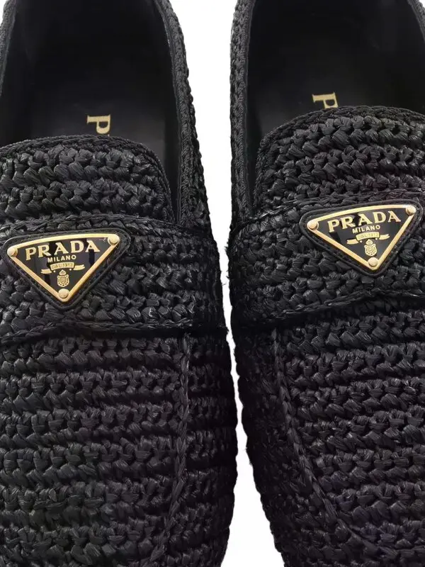 Prada 2010s Crochet Loafers