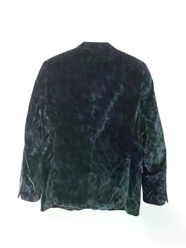 Versace Animal-print Velvet Blazer
