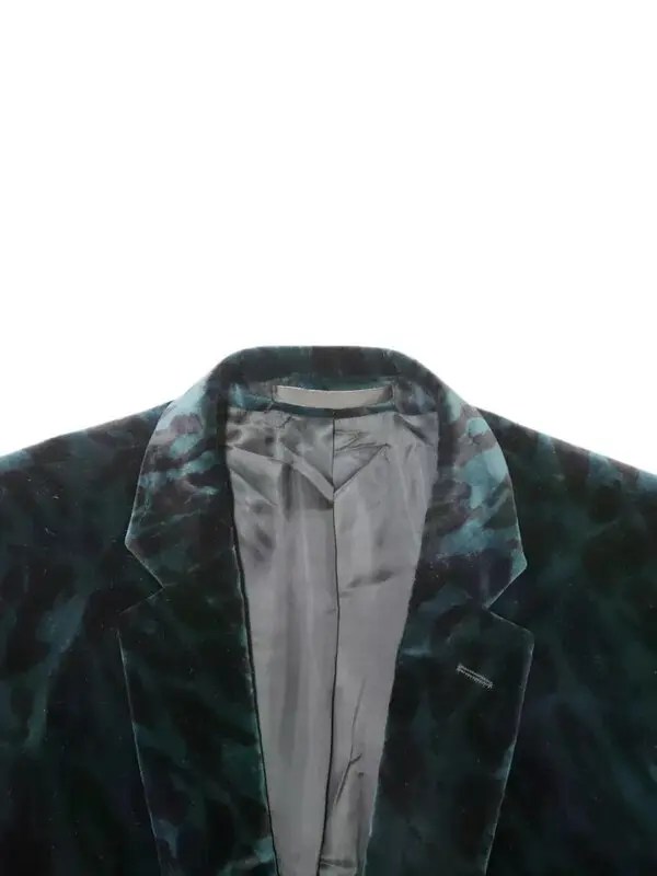 Versace Animal-print Velvet Blazer