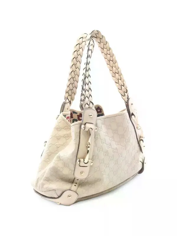 Gucci 2000s Gg Monogram Shoulder Bag - Neutrals