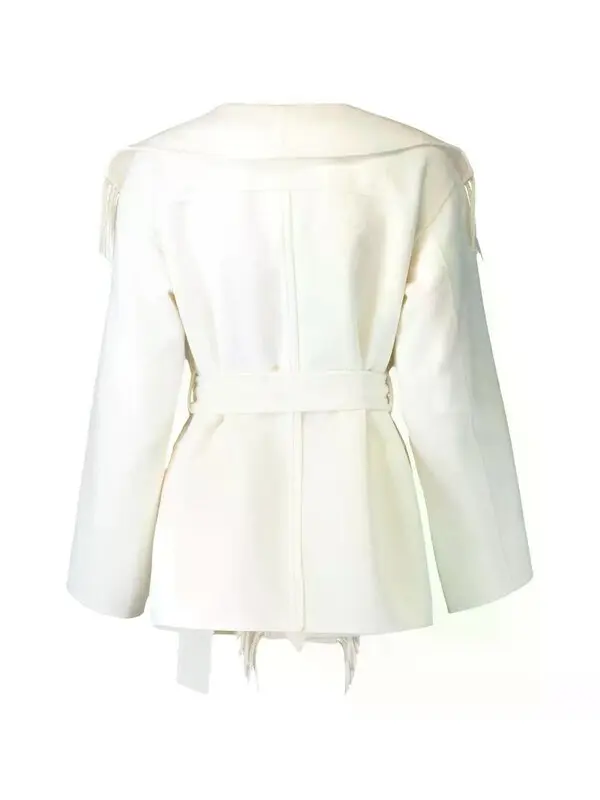 Simkhai Rowen Fringe Jacket - White