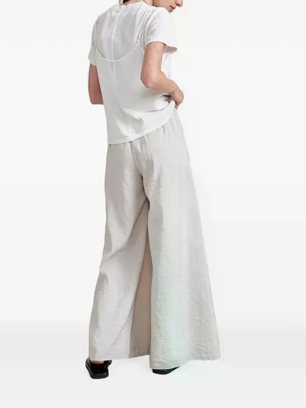 LA LIGNE Crosby Pleated Wide-leg Trousers - White