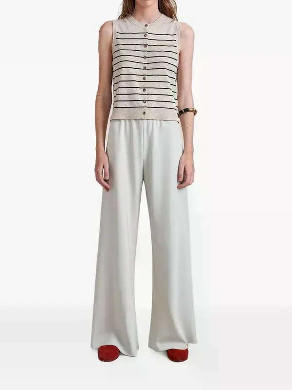 LA LIGNE Sleeveless Striped Cardigan