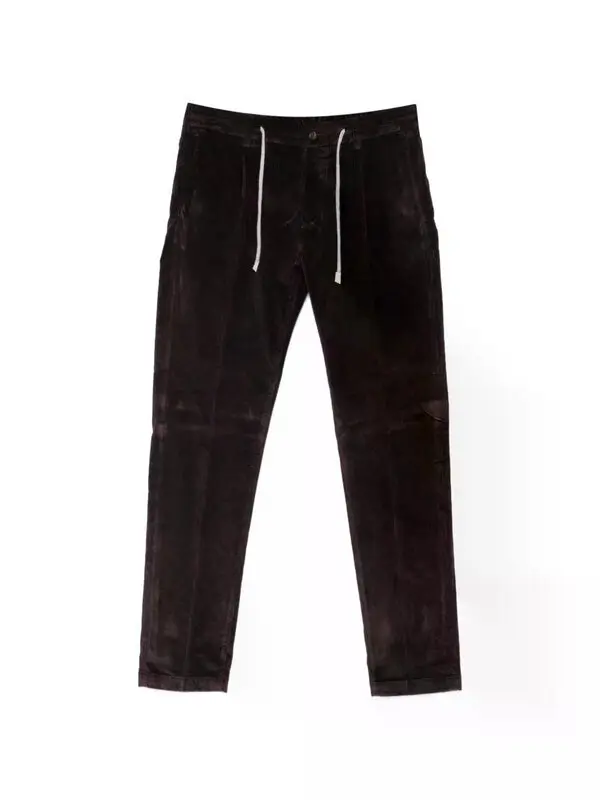 Eleventy Corduroy Drawstring Trousers - Purple