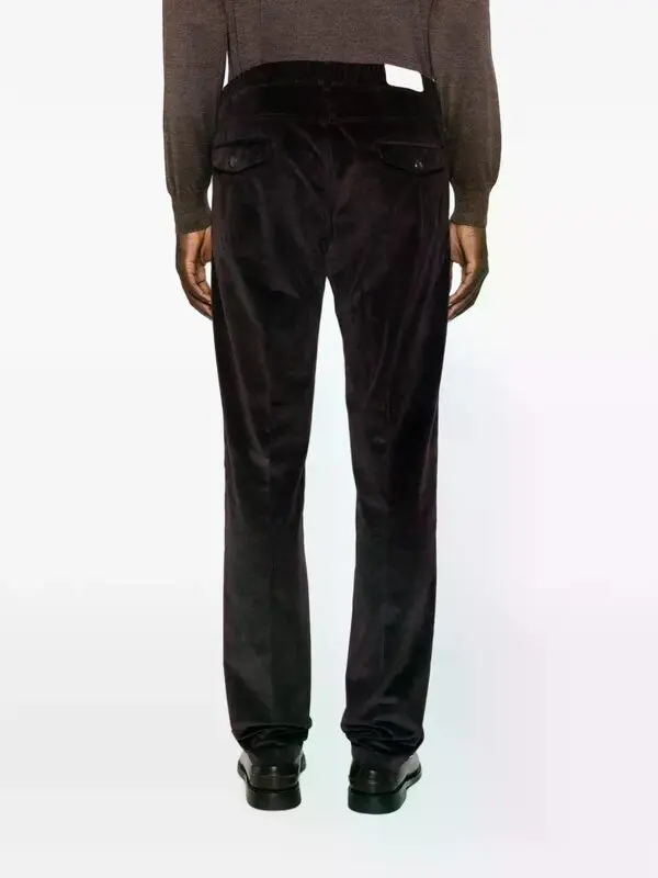 Eleventy Corduroy Drawstring Trousers - Purple