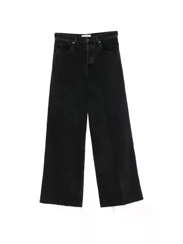 SPINA Pressed Crease Wide-leg Jeans