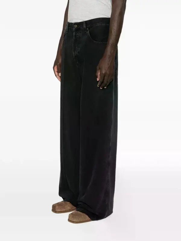 SPINA Pressed Crease Wide-leg Jeans